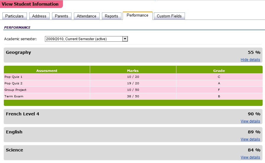 New feature: Gradebook for parents - QuickSchools Blog