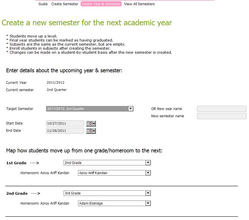 Creating New Academic Terms (and New Gradebooks) - QuickSchools Blog