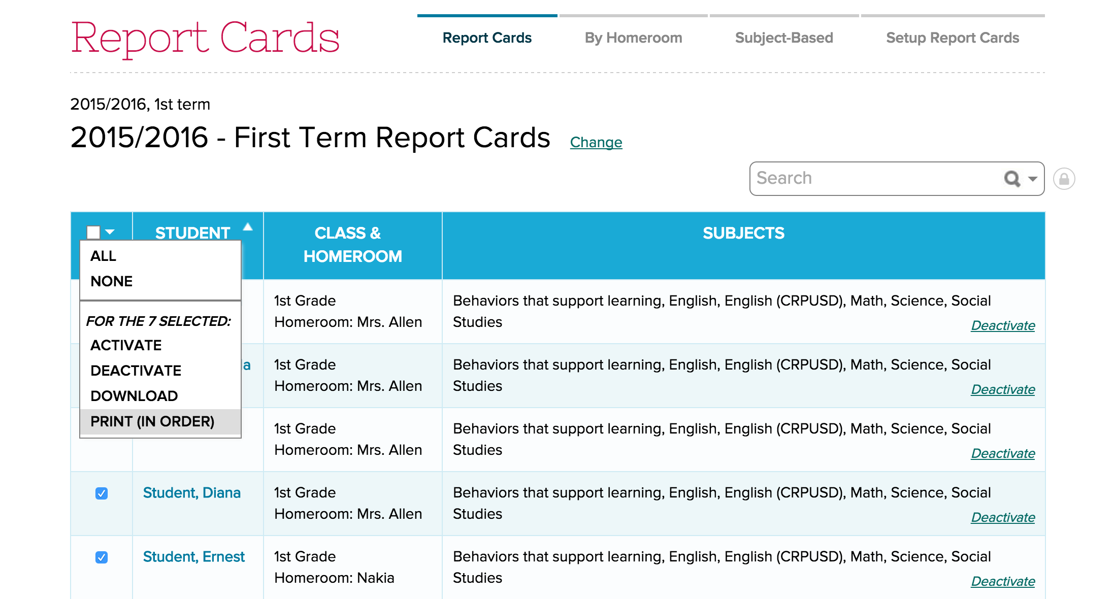 Bulk Print Report Cards - QuickSchools Blog