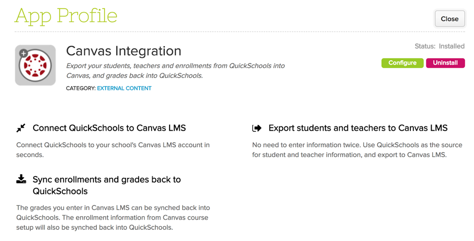 Updated Canvas Integration - QuickSchools Blog