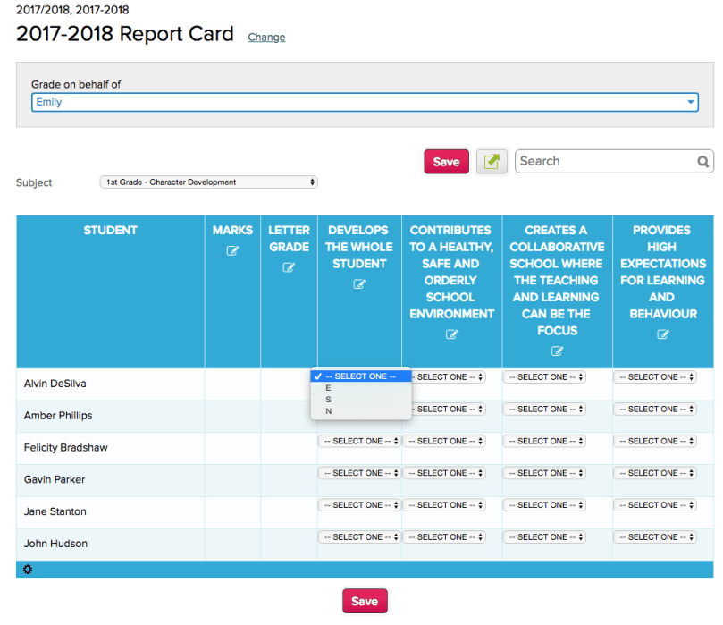 Configuring a Conduct Section in Report Cards - QuickSchools Blog